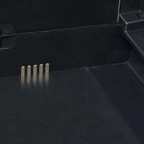 vidaXL Marketos Zahradní skladovací skříň se 4 policemi černo-šedá