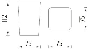 Nimco Pohárek na kartáčky EL 3058-45