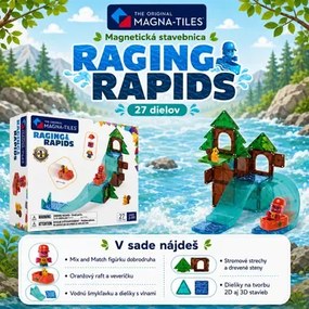MAGNA-TILES Magnetická stavebnice Raging Rapids / 27 dílů / od 3 let