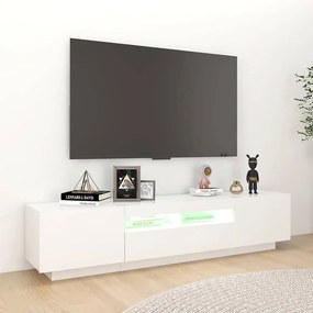 TV skříňka s LED osvětlením bílá 180 x 35 x 40 cm 3081897