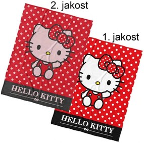 Velká coral fleece deka Hello Kitty - 150 x 200 cm - 2. jakost