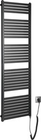 Aqualine - Topné těleso 169x45 cm, 600 W, černá mat DE446T