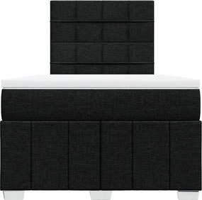 Box spring postel s matrací černá 120x200 cm textil 3293937