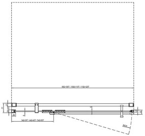 Ravak Cool Sprchové dveře, 120 cm, transparent/chrom COSD2-120 X0VVGCA00Z1