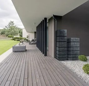 PROSPERPLAST TOWER STONE antracit 500l / Sud na dešťovou vodu