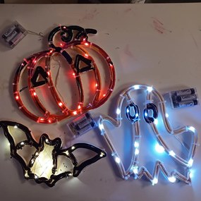 ECOprint ozdoba netopýr 30 cm bílá, 3D tisk, plast, venkovní