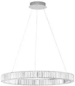 Křišťálový lustr Aurelia 80 Chrome