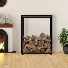 Stojan na palivové dřevo Keri V2 25x100x125 – černá