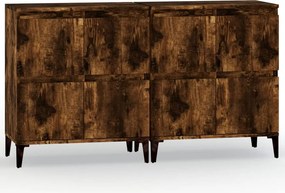 Příborníky 2 ks kouřový dub 60 x 35 x 70 cm kompozitní dřevo 3185764