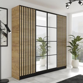 Šatní skříň s otevíracími dveřmi EDEN v3 4D Craft Dąb