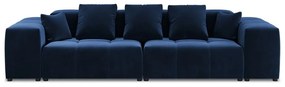 Modrá sametová pohovka 320 cm Rome Velvet - Cosmopolitan Design