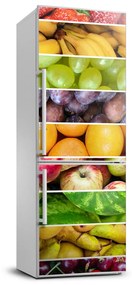 Wallmuralia Nálepka na ledničku fototapeta Barevné ovoce 60x180 cm