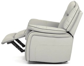 AUTRONIC TV a relaxační křeslo s elektrickým ovládáním, potah ekokůže v odstínu lanýž TV-4119 LAN