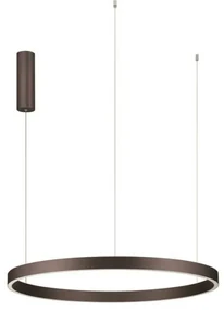 Nova Luce LED svítidlo Elowen Varianta: kávová, 60 W LED, Ø 600 mm, závěs 1500 mm, 2552 lm