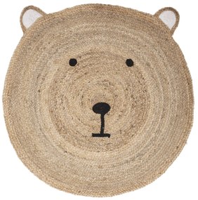 Dětský koberec Bear, (fi) 100 cm, béžová