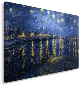 Gario Obraz na plátně Hvězdná noc nad Rhônou - Vincent van Gogh, reprodukce Rozměry: 60 x 40 cm