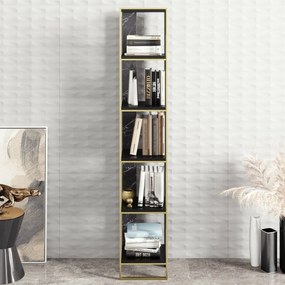 Knihovna Polka Black and Gold