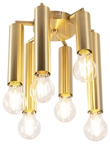 Stropní svítidlo Art Deco zlaté 6-světlo - Tubi