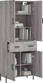 Skříň highboard šedá sonoma 69,5 x 34 x 180 cm kompozitní dřevo 3198159