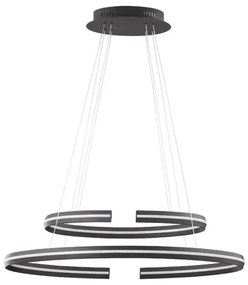 LED lustr Torrente 40 černé