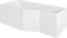 Besco Akrylátová atypická vana INTEGRA 150x75 (170x75) Barva: Bílá, Rozměry (cm): 150x75, Orientace: Levá