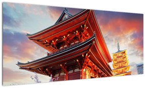 Obraz chrámu v Japonsku (100x40cm)