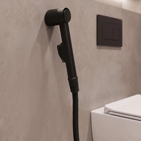 Rea Lungo, umyvadlová baterie s bidetovou sprškou, černá, REA-B2899