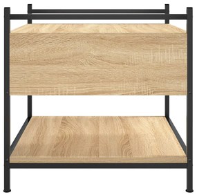 Konferenční stolek dub sonoma 50 x 50 x 50 cm kompozitní dřevo - Default Title