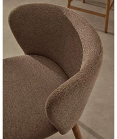 Světle hnědá barová židle (výška sedáku 65 cm) Ciselia – Kave Home