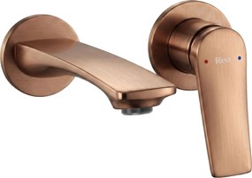 Rea Vision, podomítková umyvadlová baterie, měděná matná, REA-B6881