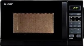 Sharp R-642BKW černá / Mikrovlnná trouba / dotykové ovládání / 800 W /