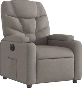 Elektrické polohovací křeslo taupe textil 3204580