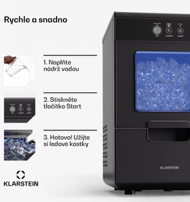 Klarstein Ice Galet, výrobník ledu, 20 kg/24 h, Auto-Clean, 2,2litrová nádrž na vodu