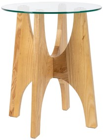 DNYMARIANNE -25% Skleněný odkládací stolek ZUIVER KOBE 45 cm