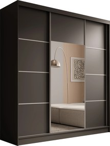 ADRK Furniture Šatní skříň s posuvnými dveřmi Keri 200 ADRK-SW-KER-200-BS