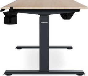 Elektrický stůl s regulací výšky ergonomický antracitový/dub sonoma,1400x700 mm: ARIA