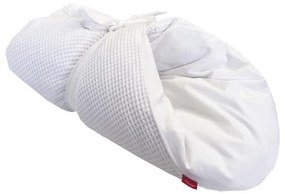 Rychlo-zavinovačka péřová - bavlněná vaflovina / 100% bavlněné plátno - Bílá (White) - 75x75cm