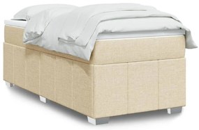 Box spring postel s matrací krémová 80 x 200 cm textil 3285433