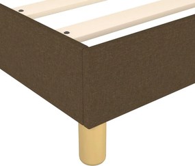 Box spring postel s matrací tmavě hnědá 200x200 cm textil 3144202
