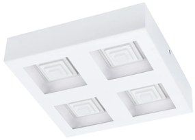 EGLO Stropní LED osvětlení FERREROS, 4x6,3W, teplá bílá, 27x27cm, hranaté 96794