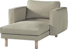 Potah na IKEA Norsborg šezlong s loketními opěrkami barva béžová látka pletený vzor