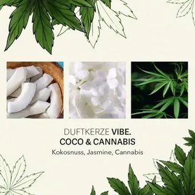 Candle Brothers CBD Vibe Coco  Cannabis / Vonná svíčka / 350 g