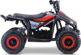 Ramiz Čtyřkolka na baterie E-STAR červená 35 km/h + motor 1000W + nafukovací kola + nastavení sedadla