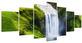 Obraz - Vodopád Skogafoss (210x100 cm)