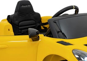 Elektrické autíčko Porsche Spyder RS ​​718 MP4 žluté