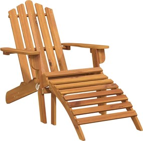 Zahradní židle Adirondack s podnožkami 2 ks masivní akácie 3145015