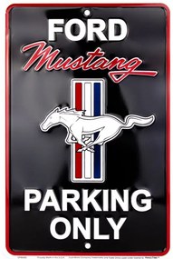 Plechová cedule Ford Mustang Parking, 20cm x 30cm