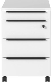Bílá uzamykatelné skříňka 42x63 cm Mailand – Germania