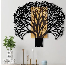 Asir Nástěnná dekorace 93x86 cm strom dřevo/kov AS1718