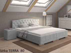 Čalouněná postel Amelie 220x200 vysoká 45 cm - výběr barev